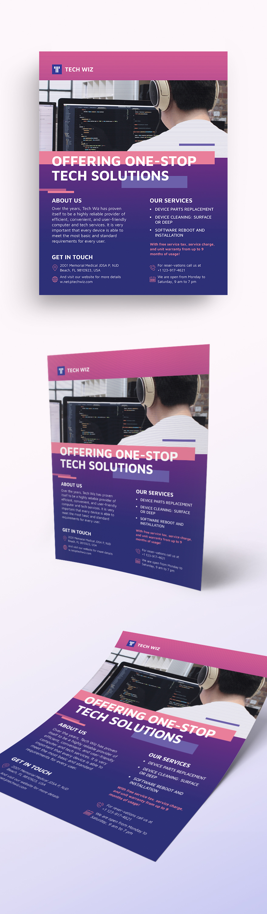 Logistics Services Flyer Template - Illustrator, PSD | Template.net