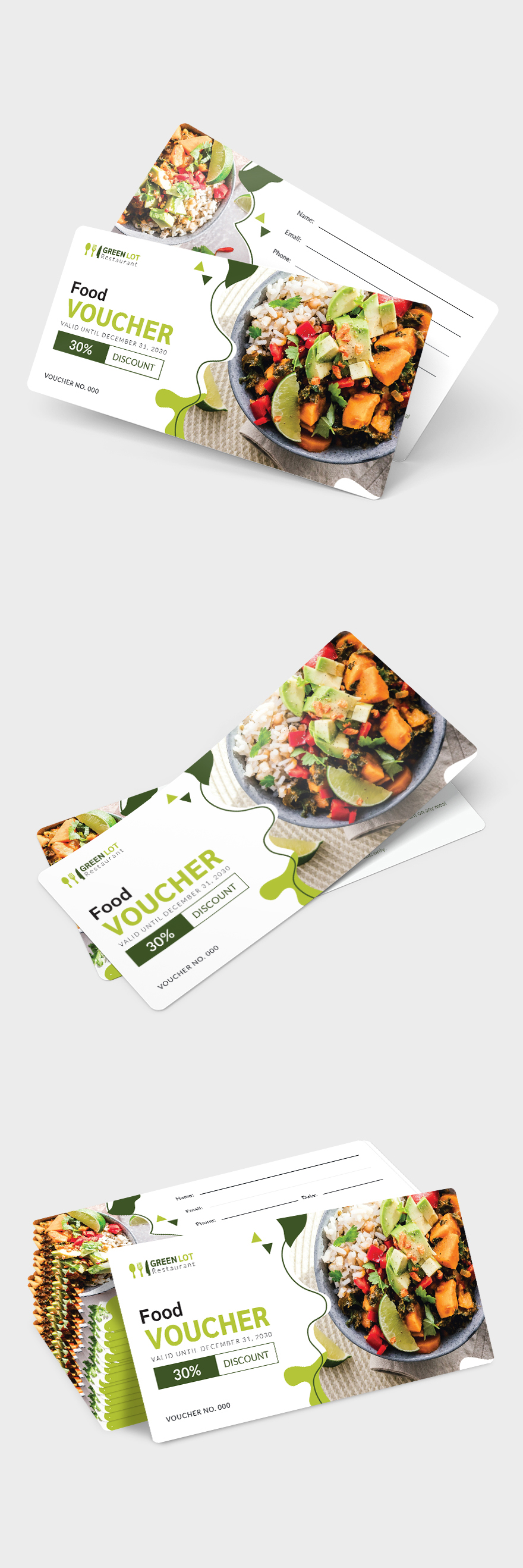 Food Voucher Template - Illustrator, Word, Apple Pages, PSD, Publisher ...