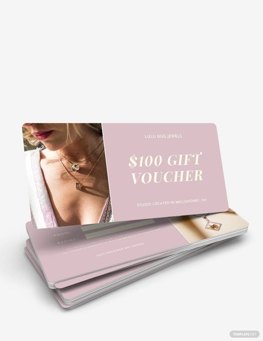 Free Jewelry Gift Voucher Template Download In Word PDF Illustrator 