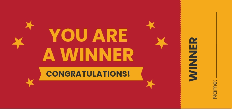 Winning Ticket Voucher Template Free PDF Word DOC PSD Apple 