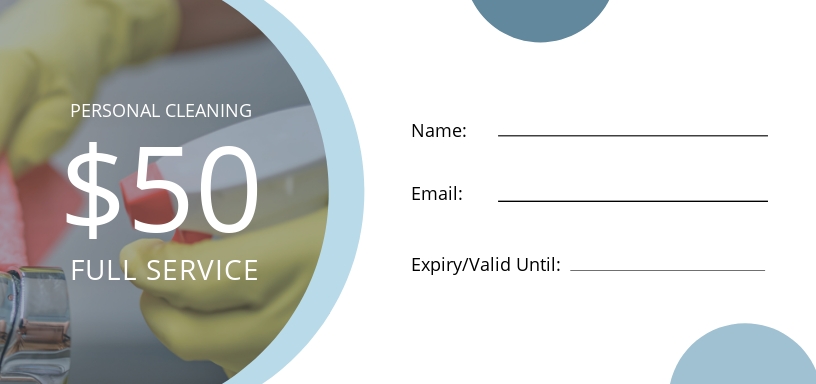 Cleaning Service Voucher Template