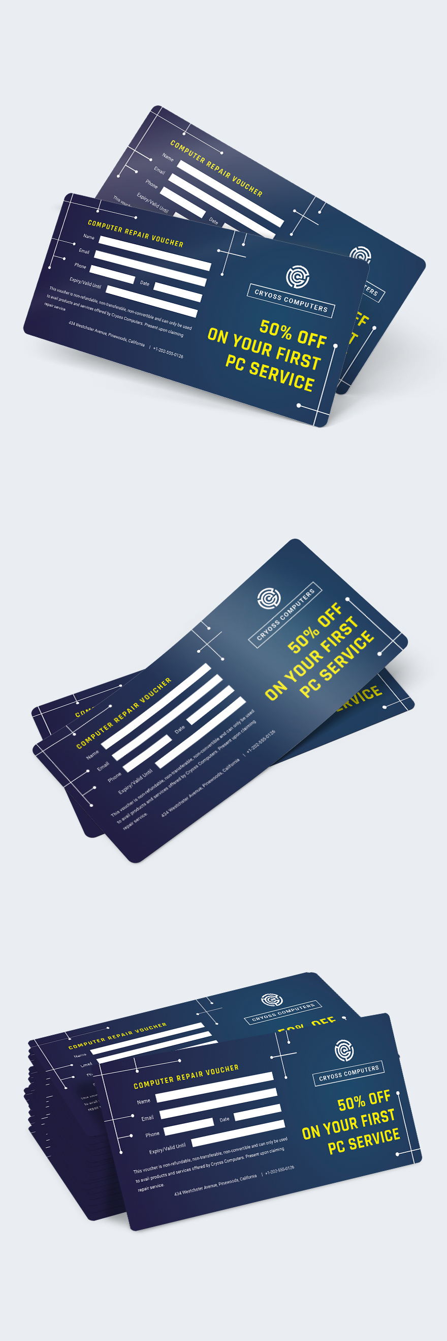 Laundry Service Voucher Template - Illustrator, Word, Apple Pages, PSD ...