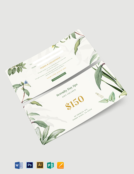 22 Massage Voucher Templates PSD PDF Word