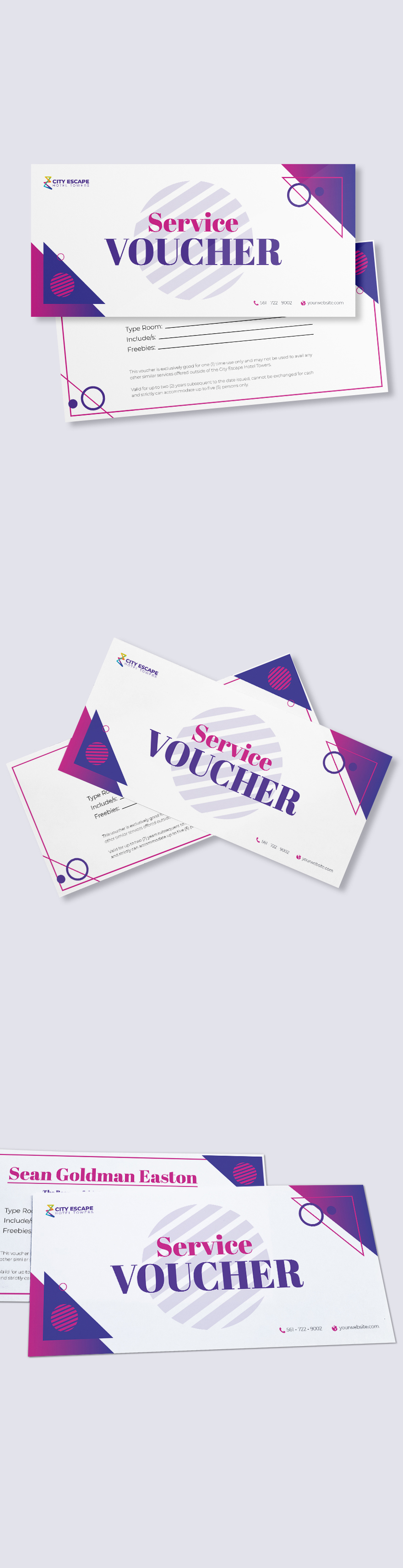 Travel Agent Hotel Voucher Template - Illustrator, Word, Apple Pages ...