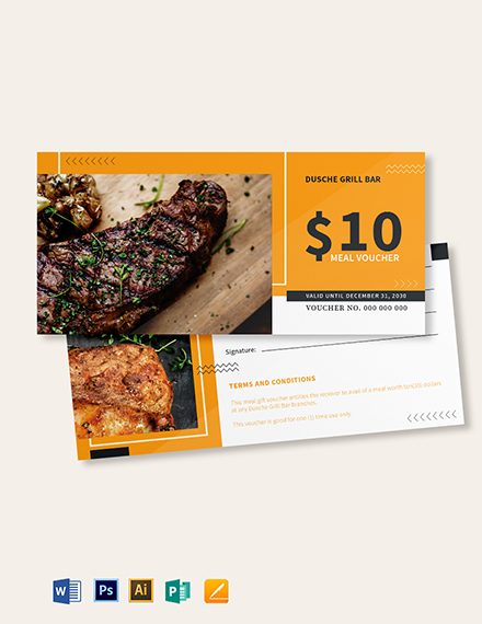 36 Food Voucher Templates Free Downloads Template