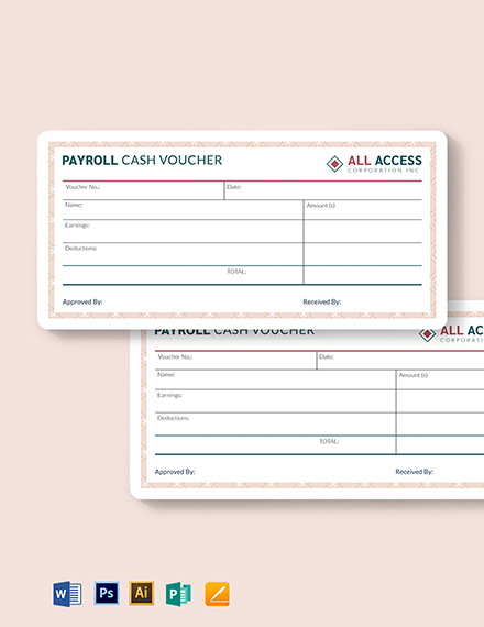 Free 25+ Cash Voucher Templates - Format, PDF, Word, PSD