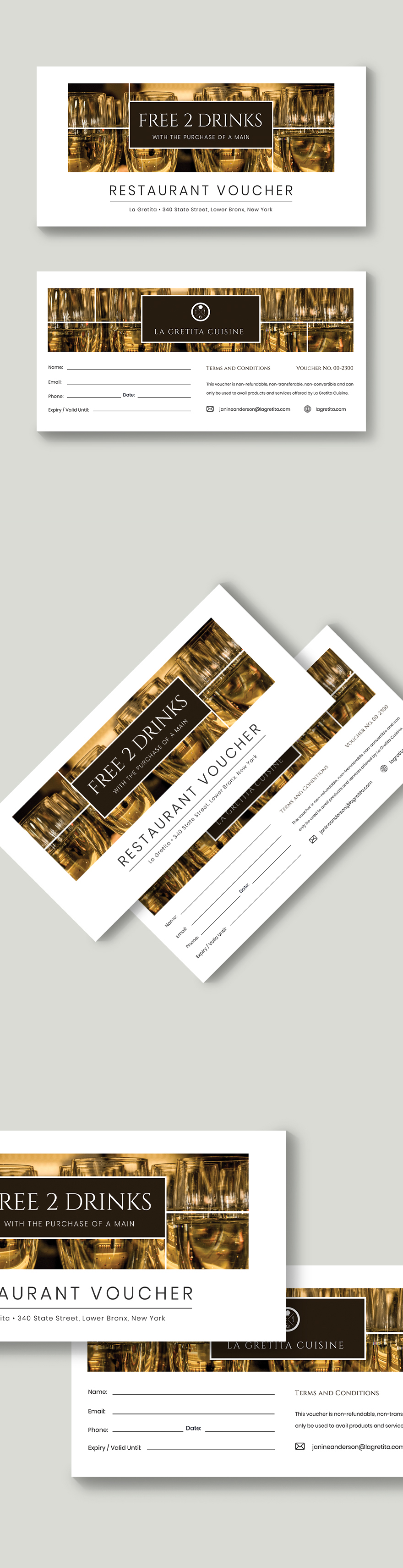 Drink Voucher Template - Illustrator, Word, Apple Pages, PSD, Publisher ...