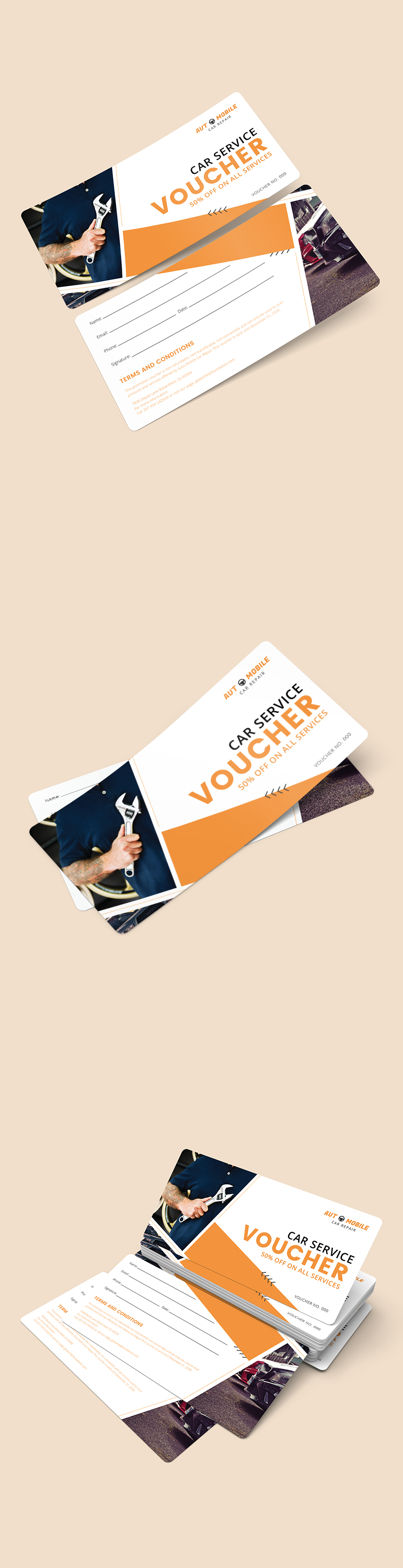 Free Car Dealership Voucher Template - Illustrator, InDesign, Word, PSD ...