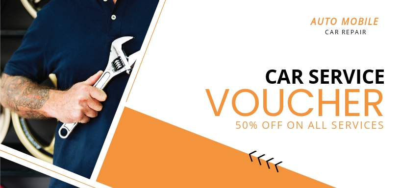 Free Car Service Promotion Voucher Template