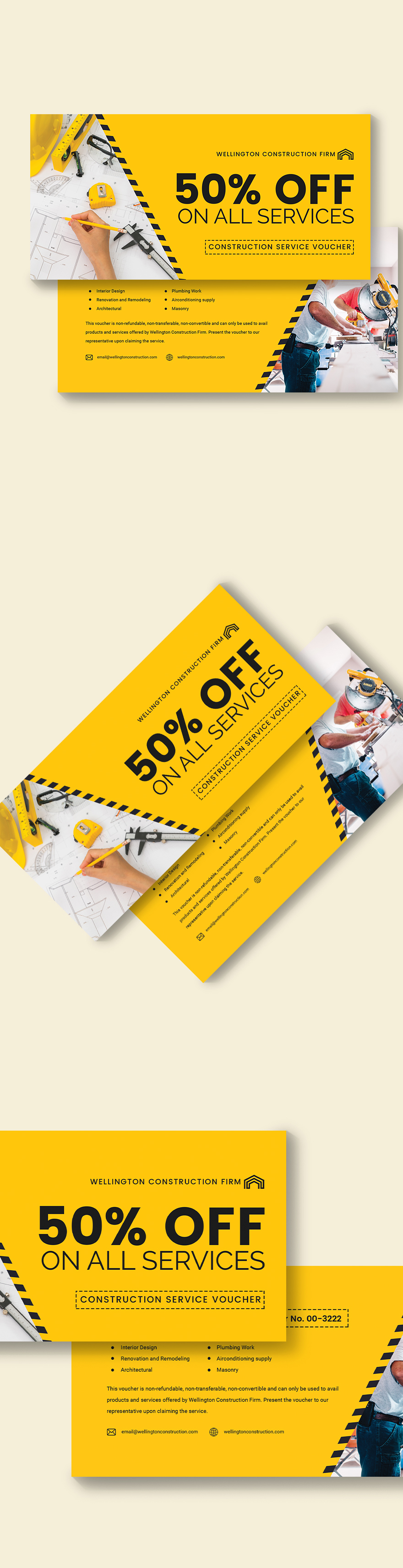 Social Service Voucher Template - Illustrator, Word, Apple Pages, PSD ...