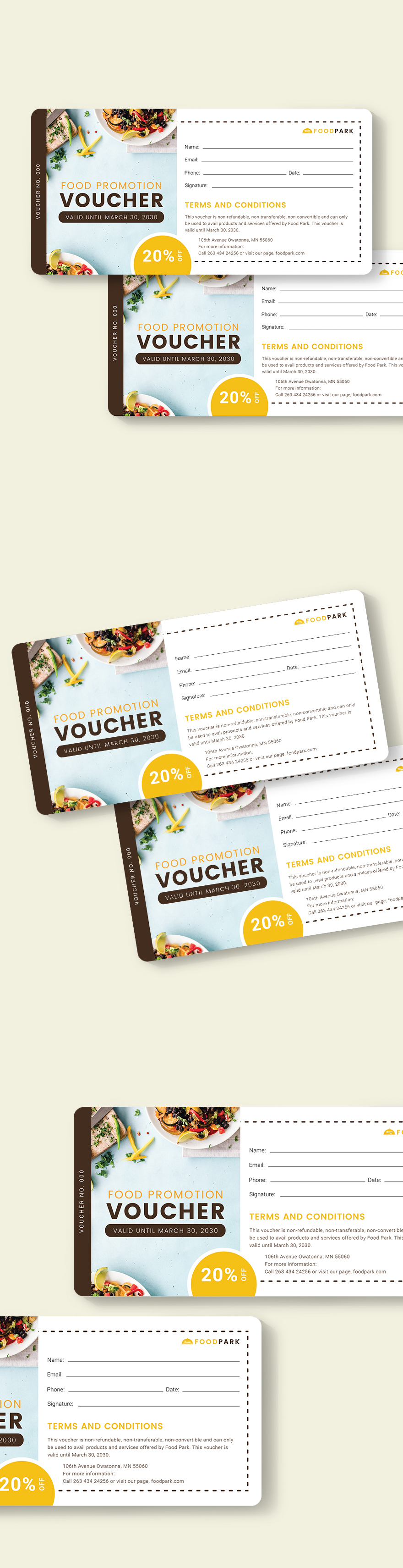 Opening Promotion Voucher Template - Illustrator, Word, Apple Pages ...