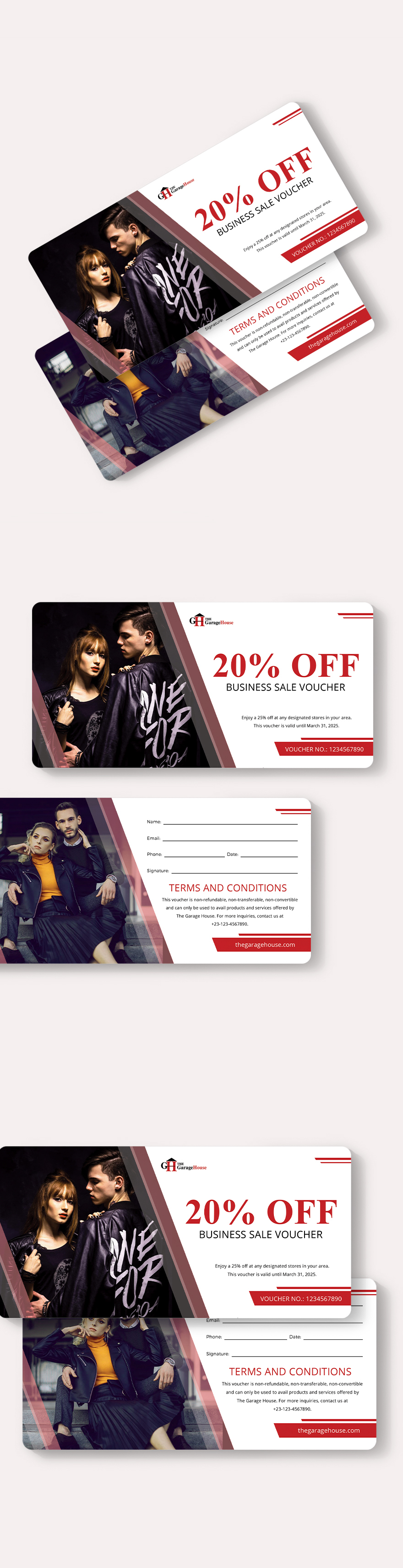 Business Voucher Template - Illustrator, Word, Apple Pages, PSD ...