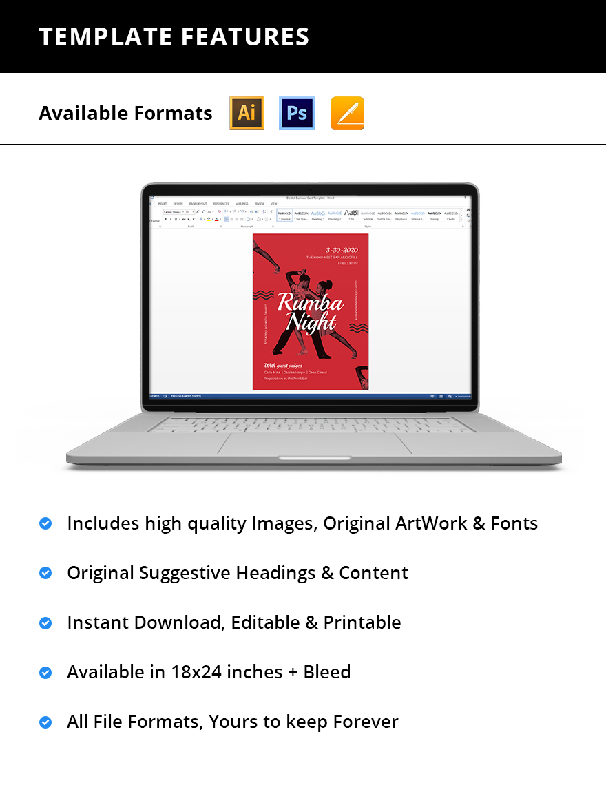 Business Event Poster Template - Illustrator, Apple Pages, PSD ...