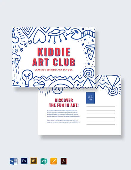 Free Women's Club Post Card - Download in Word, Illustrator, PSD ...