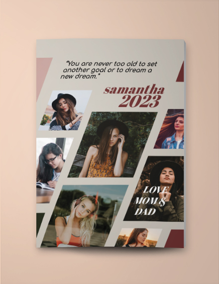 Senior Yearbook Ad Full Page Template Word DOC PSD InDesign 
