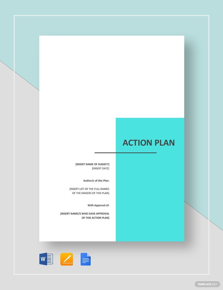 Action Plan Template Download In Word Google Docs PDF Apple Pages 