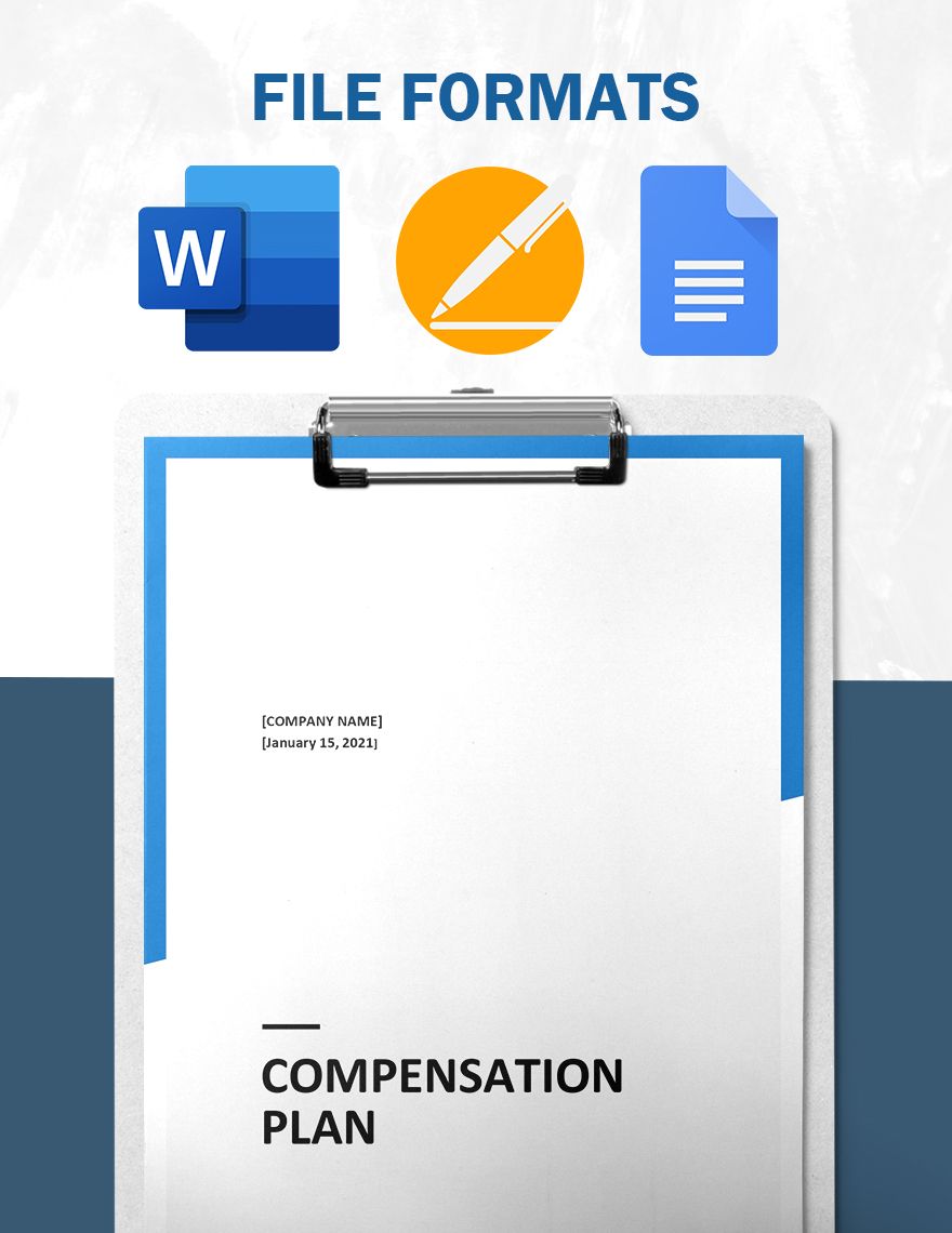 Compensation Plan Template - Word, Google Docs, Apple Pages | Template.net