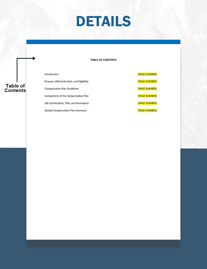 Compensation Plan Template - Word, Google Docs, Apple Pages | Template.net