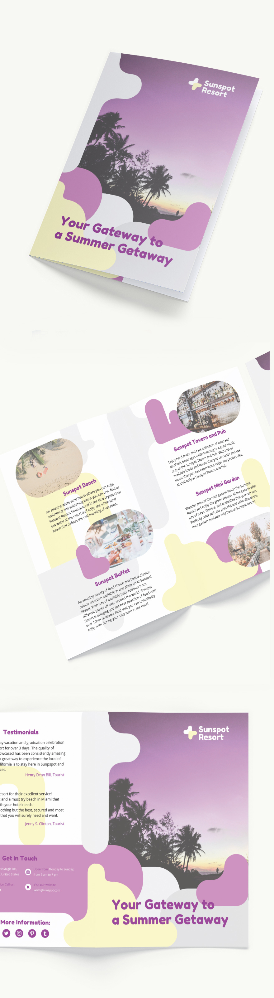 Summer Camp Brochure Template - Illustrator, InDesign, Word, Apple ...
