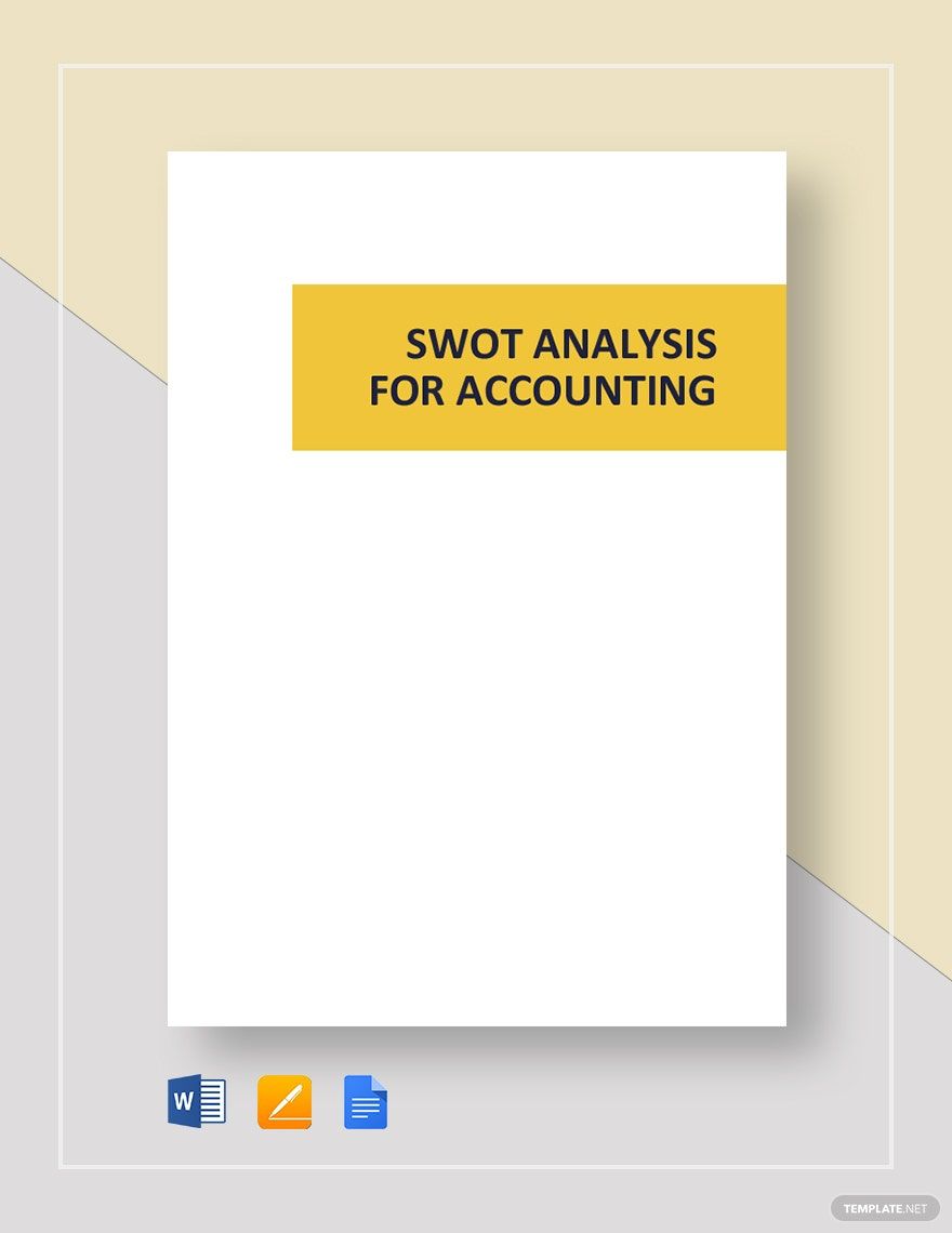 Printable SWOT Analysis Template - Google Docs, Word, Apple Pages ...