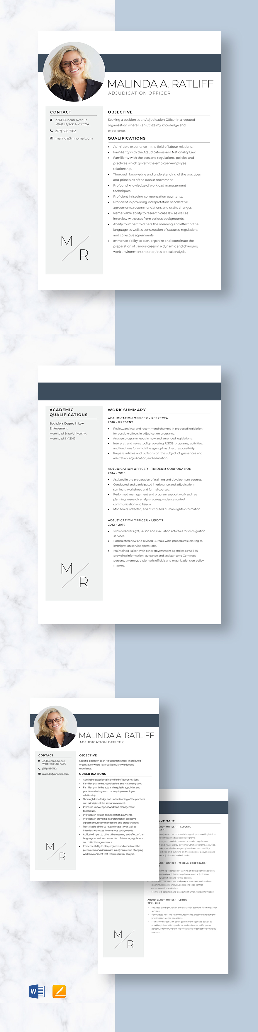 Adjudication Officer Sample Resume