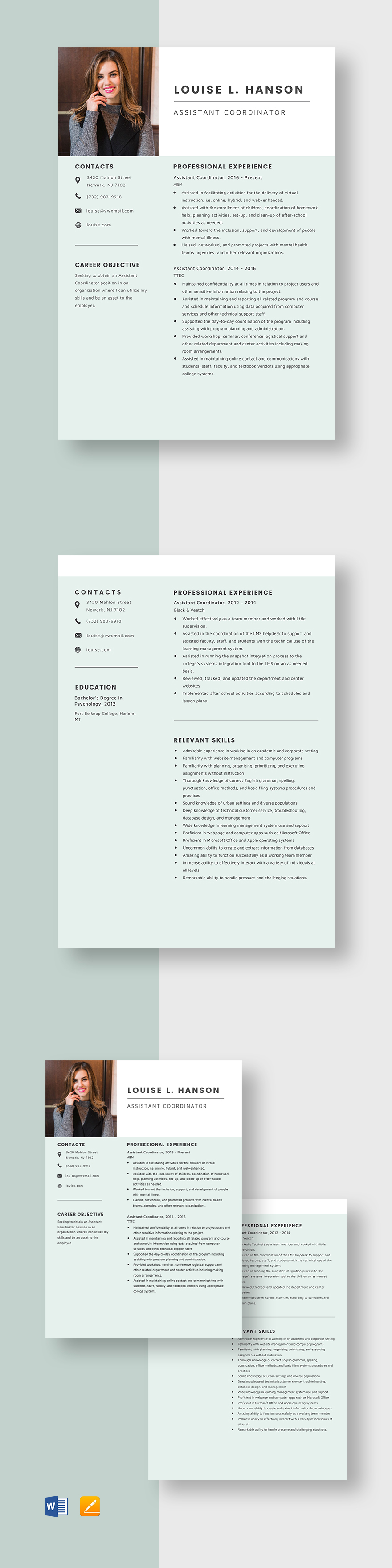 Assistant Banker Resume Template - Word, Apple Pages | Template.net