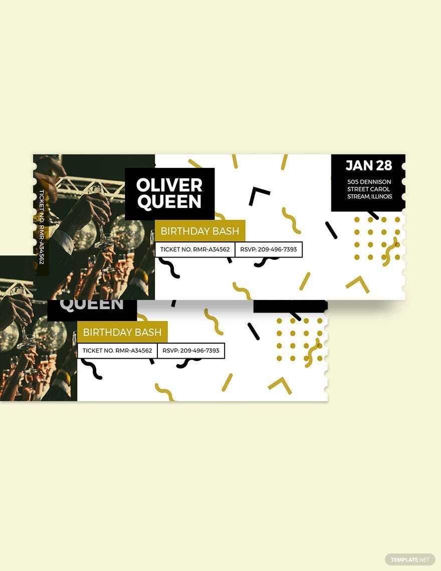 Birthday Event Templates Design Free Download Template