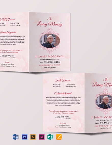 20+ FREE Funeral Brochure Templates - PDF | Word (DOC) | PSD | InDesign ...