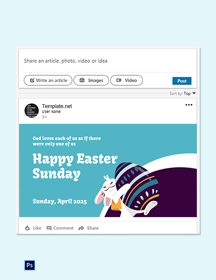Easter Sunday Snapchat Geofilter Template - PSD | Template.net