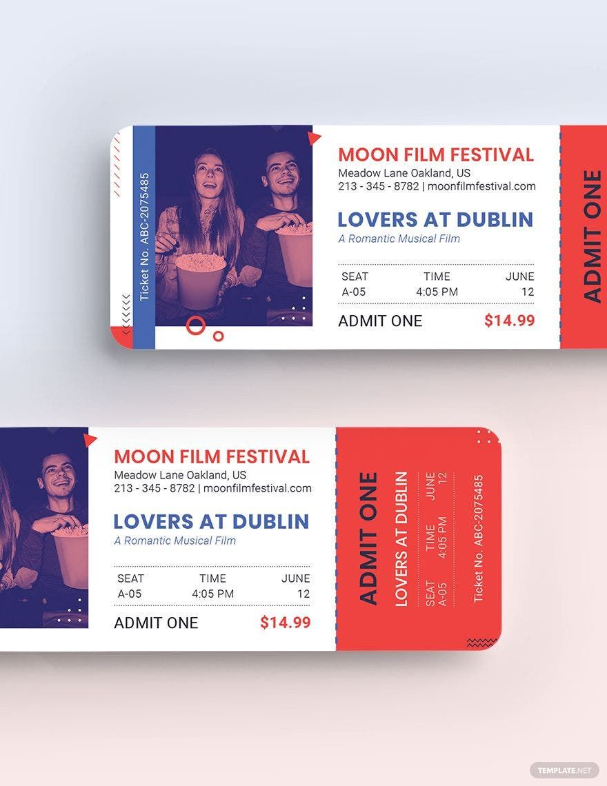 Date Night Movie Ticket Template Download In Word Illustrator PSD 