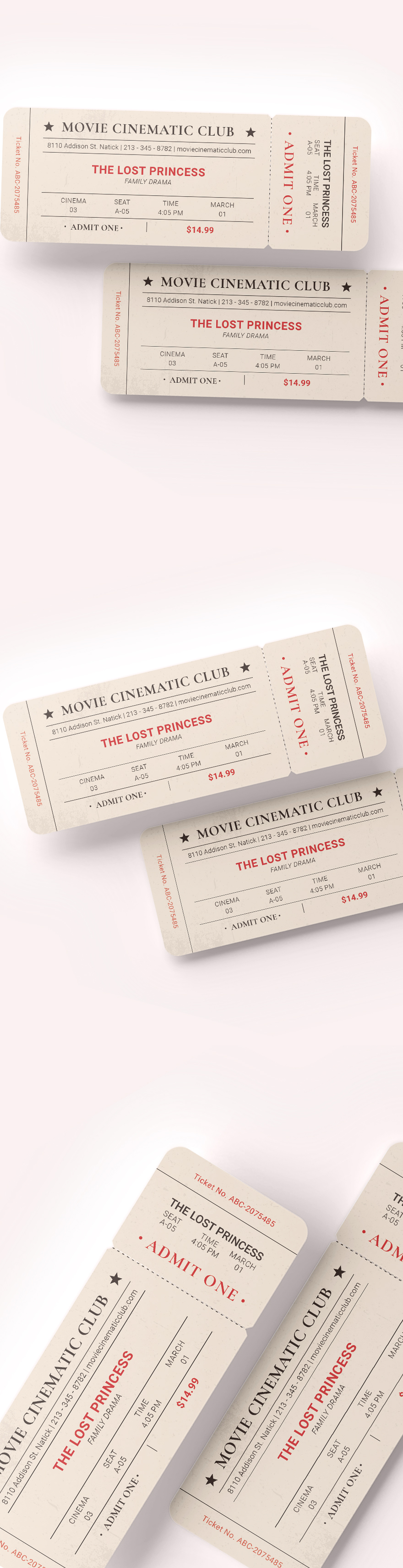 Vintage Ticket Template - Illustrator, InDesign, Word, Apple Pages, PSD ...