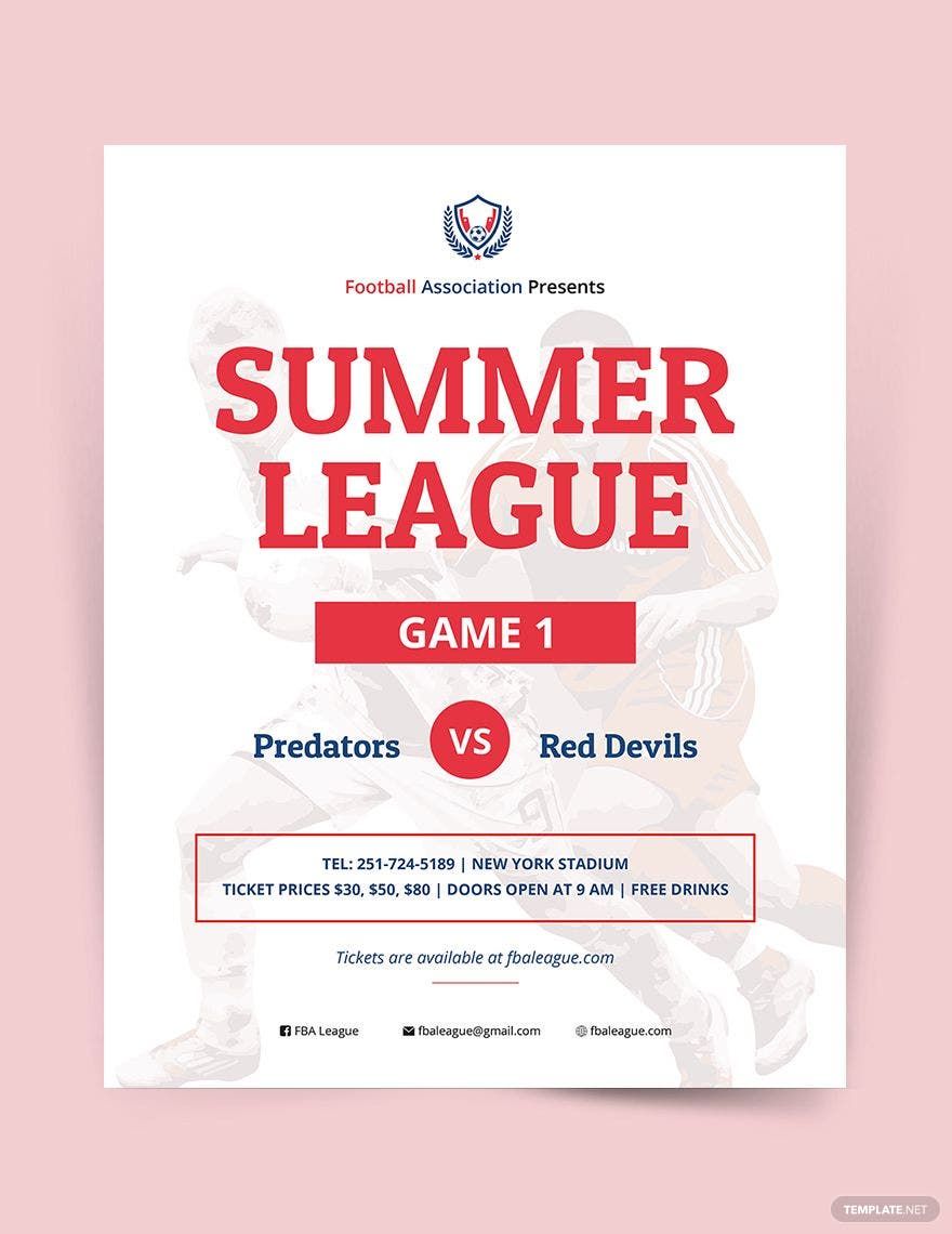 FREE Football Flyer PSD Template Download Template