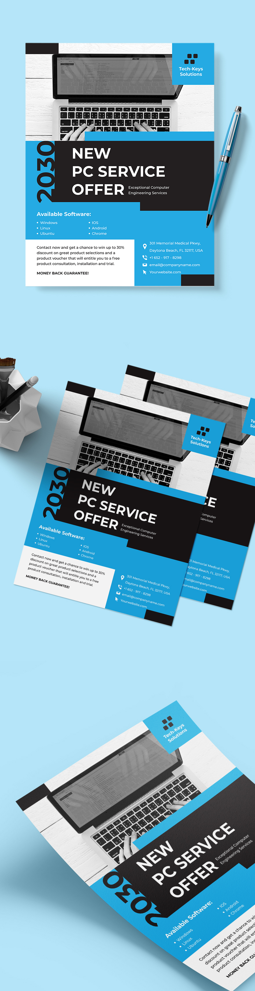 Computer Engineering Flyer Template - Illustrator, InDesign, Word ...