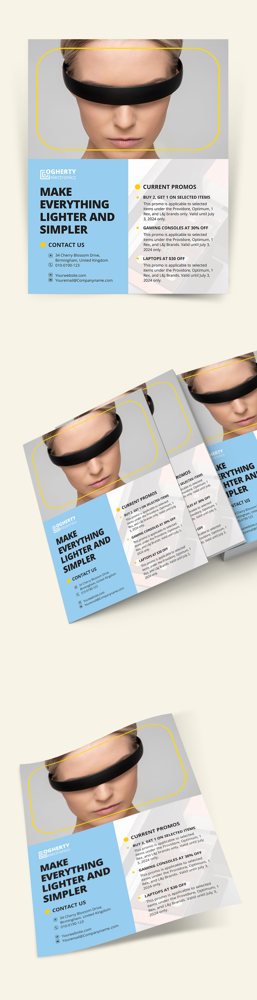 Product Sale Flyer Template - Illustrator, InDesign, Word, Apple Pages ...