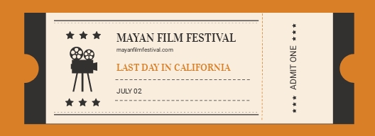 Old School Movie Ticket Template