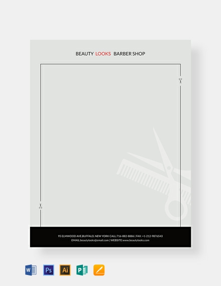 CA Letterhead Template - Illustrator, Word, Apple Pages, PSD, Publisher ...