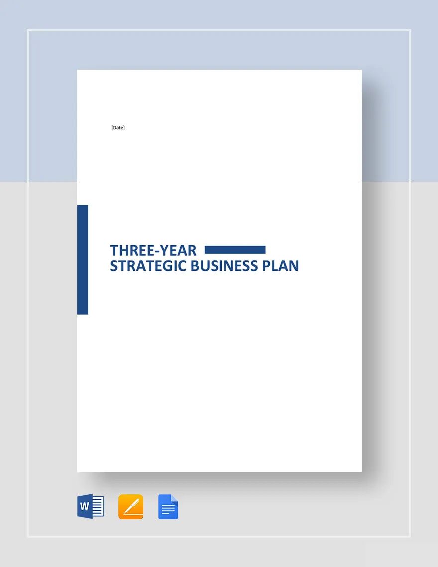 3 Year Strategic Plan Template Download In Word Google Docs Apple Pages Template