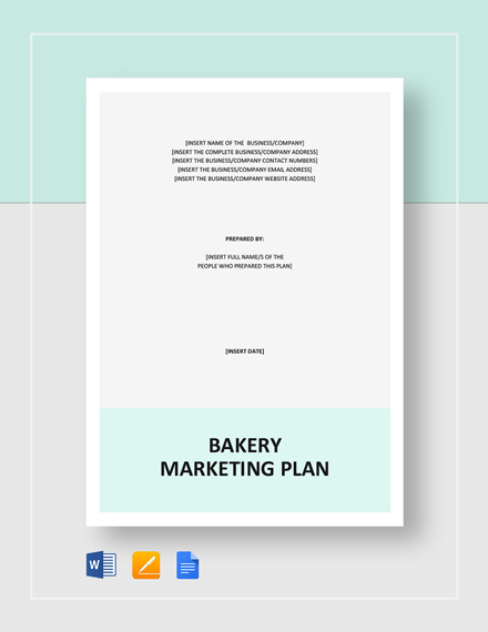 Bakery Business Plan Template - 23+ Word, Excel, PDF Format Download