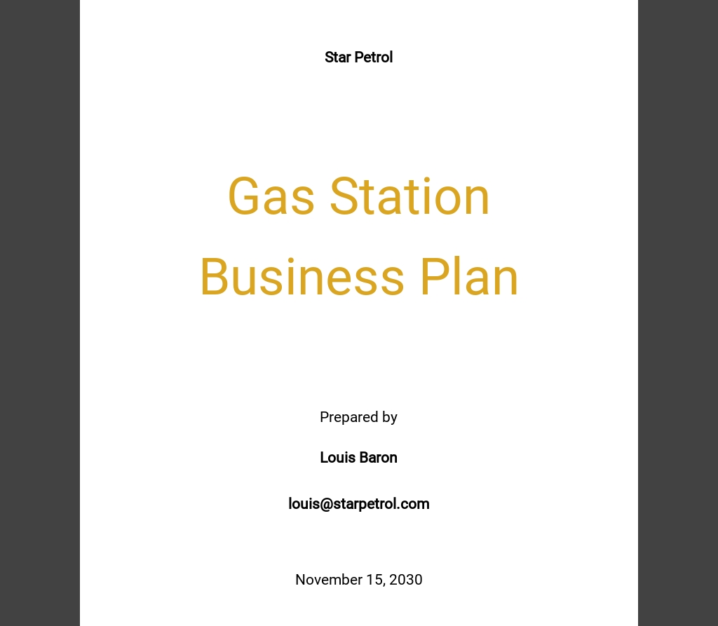 Business Execution Plan Template - Word | Google Docs | Apple Pages