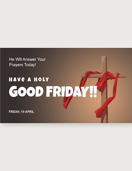 Good Friday Church Linkedin Post Template - PSD | Template.net