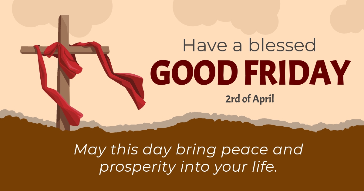 Good Friday Facebook Post Template [Free JPG] - PSD | Template.net