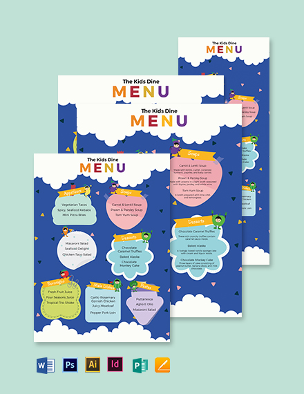 FREE Menu Templates in Microsoft Publisher | Template.net