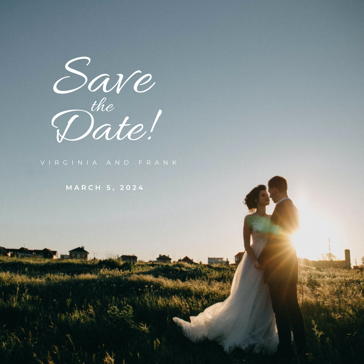 Free Save The Date Instagram Banner - Edit Online & Download | Template.net