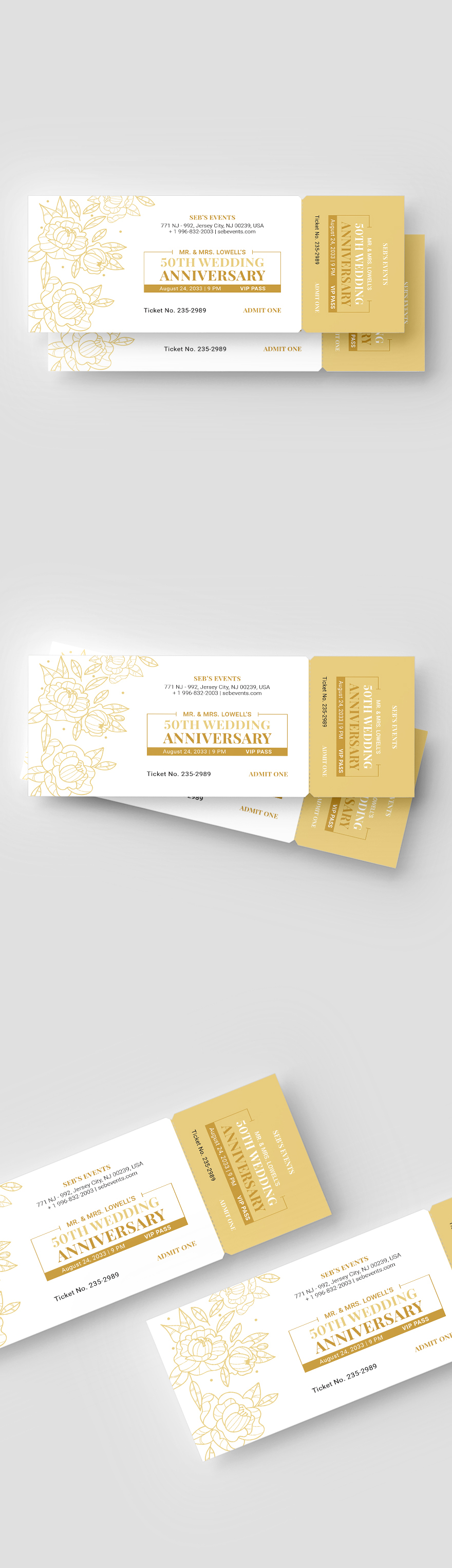 VIP Pass Ticket Template - Illustrator, Word, Apple Pages, PSD ...