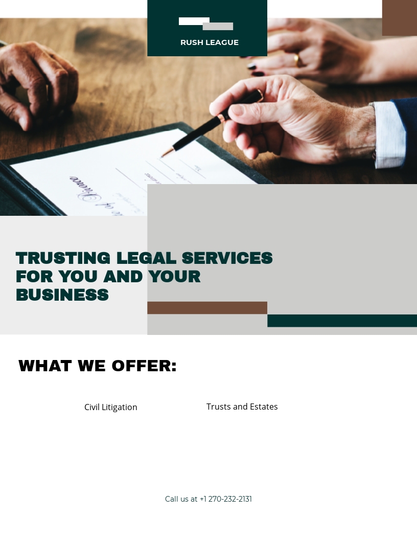 Legal Services Flyer Template