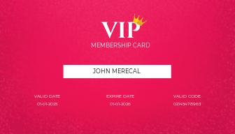 FREE Official Lifetime Membership Card Template - Word (DOC) | PSD ...