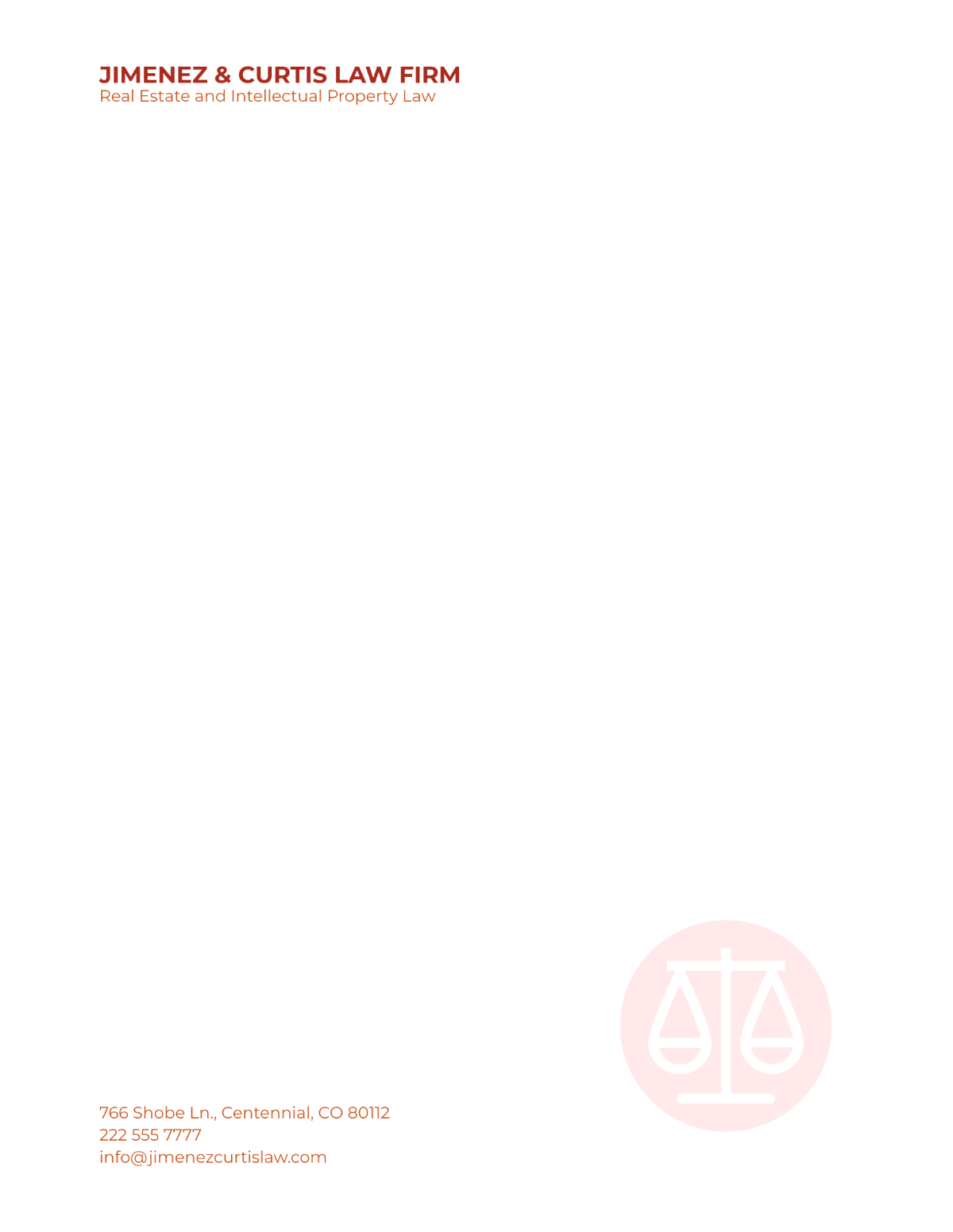 Free Formal Law Firm Letterhead Template To Edit Online