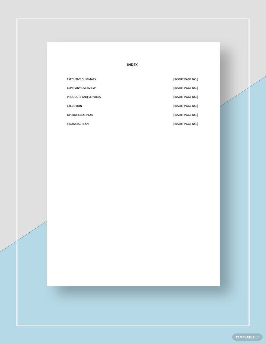 Parking or Valet Parking Business Plan Template - Google Docs, Word ...