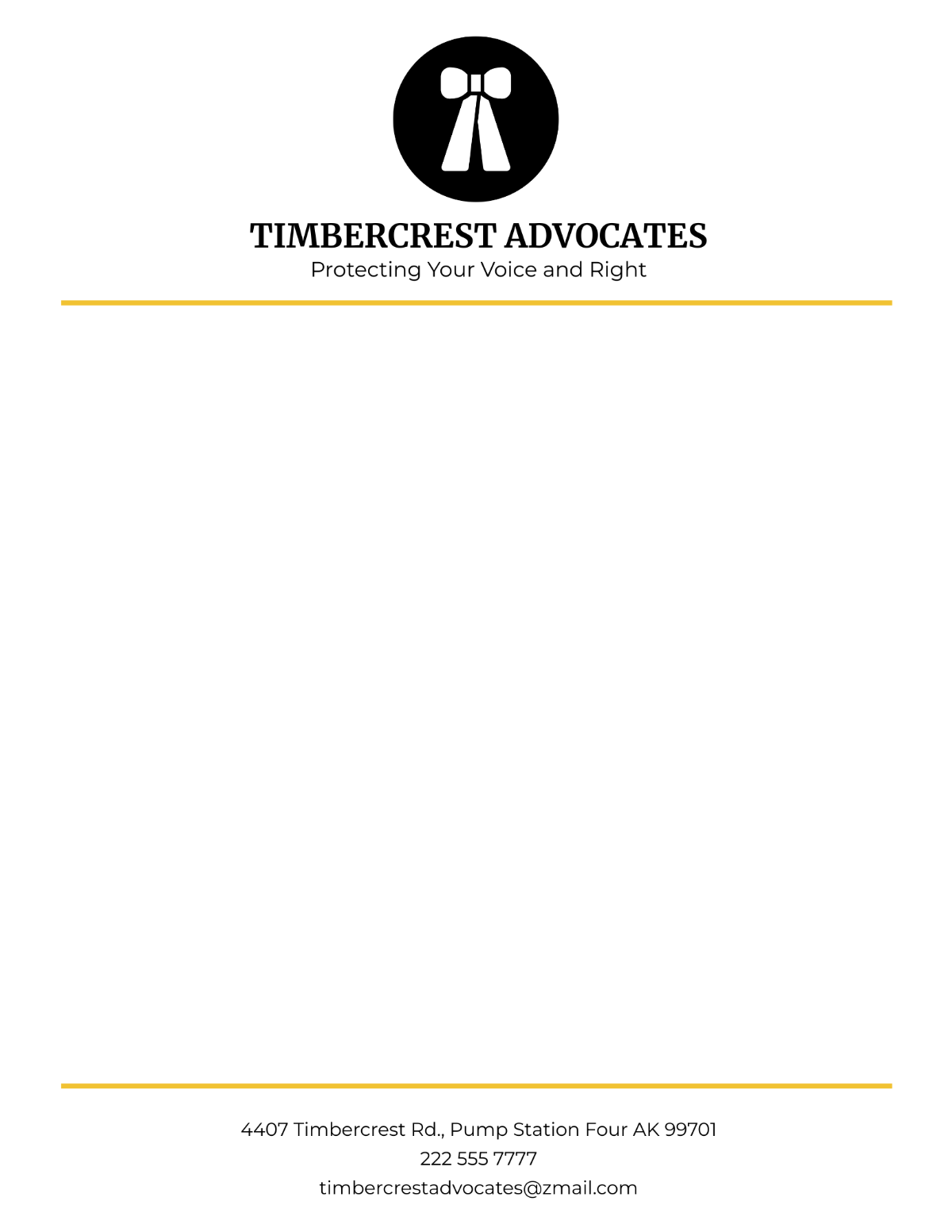 Free Advocate Letterhead Format In Word Infoupdate