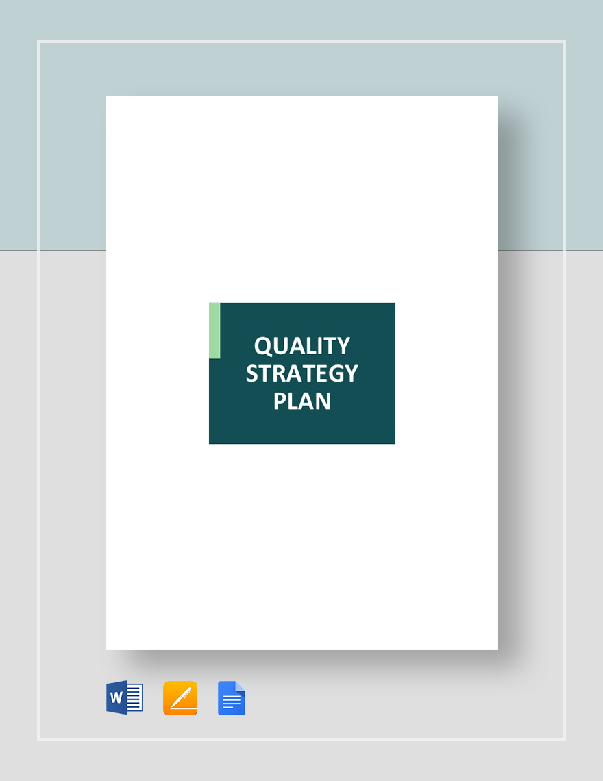 Sample Quality Assurance Plan Template - Google Docs, Word, Apple Pages ...